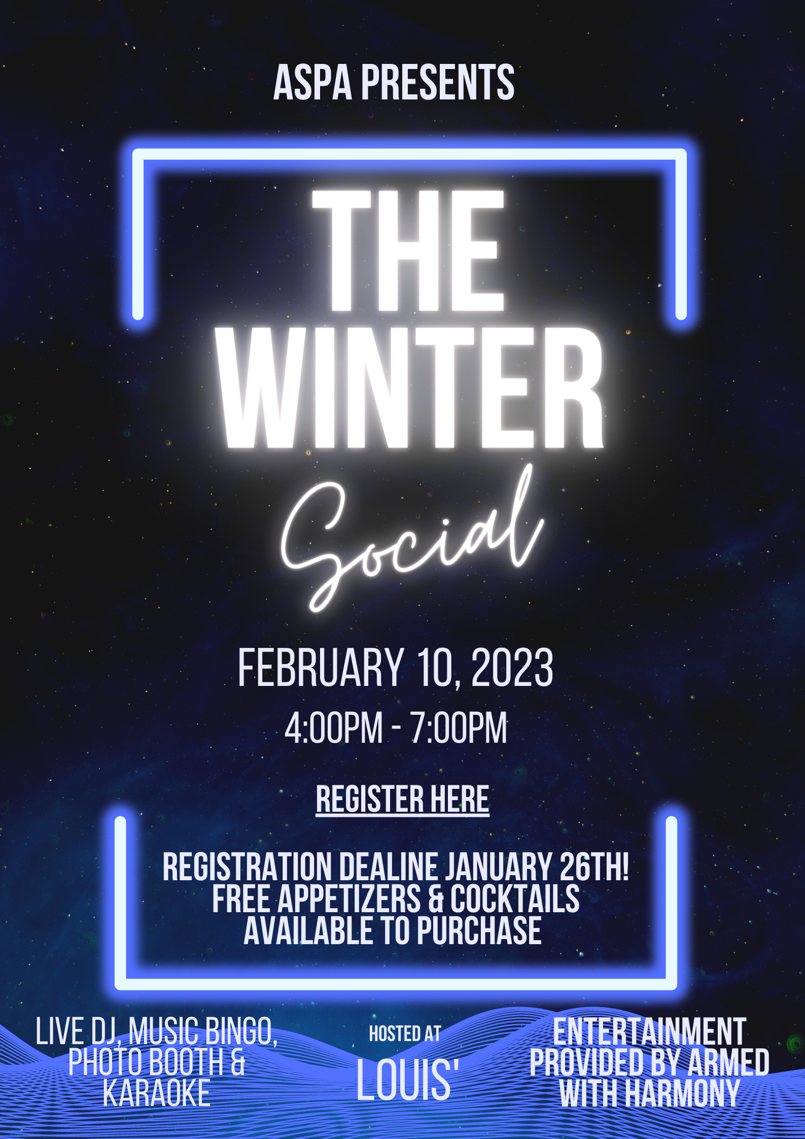 ASPA Winter Social Poster